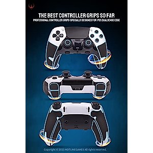 Hotline Games 2.0 Plus Controller Grip Compatible with PS5 Dualsense Edge Controller Controllers Grips Tape, Anti-Slip, Sweat-Absorbent, Easy to Apply (for Handle Grips+Buttons+Triggers)