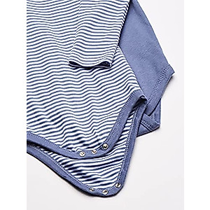 Hudson Baby baby boys Cotton Long-sleeve Bodysuits T Shirt Set, Boy Basic, 12-18 Months US