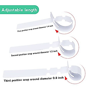 KINGLAKE 200 Pcs White Plastic Plant Tree Tags Nursery Garden Lables 2x20cm Wrap Around Hanging Tags Nursery Garden Stakes Large Writing Surface