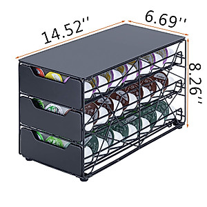 Rice rat k Cup Holders for Counter Small for Keurig k-Cup Holder for mr Coffee for Tea (105 pods-5 Tiers)