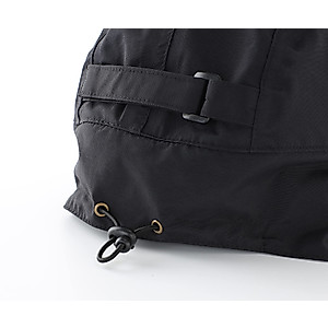 Connectyle Men's Outdoor Winter Earflap Hat Adjustable Water-Resistant Baseball Cap Fleece Lined Warm Dad Hats Black