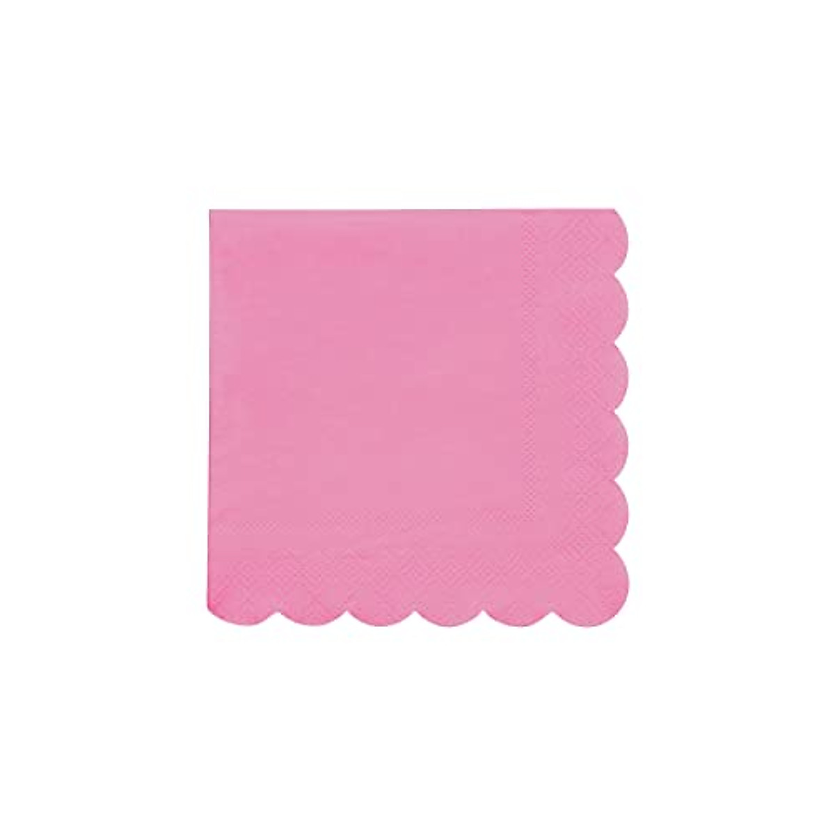 Meri Meri Disposable Paper Napkins (Pack of 20), Scalloped Edge, 2 Sizes, 15 Colors, Party Napkins