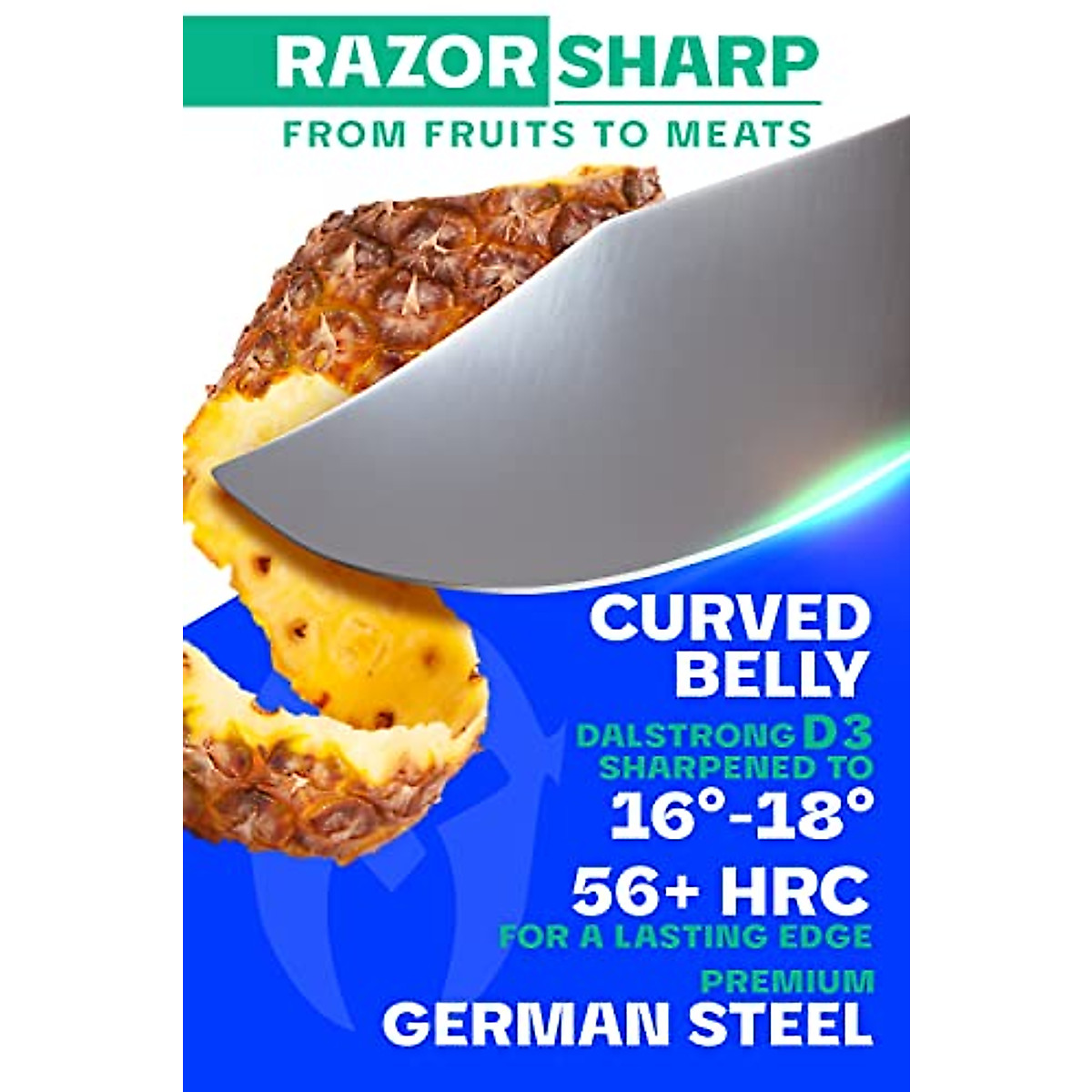 Dalstrong Barong Chef Knife - 7 inch - Gladiator Series Elite - Razor Sharp Kitchen Knife - Forged High Carbon German Steel - Full Tang - w/Sheath - NSF Certified