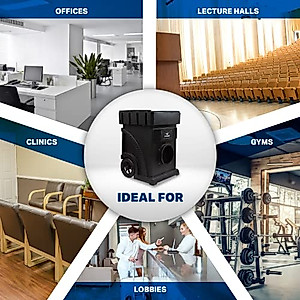 XPOWER AP-2500D MEGA Air Purification System for Large Spaces, 1800 CFM, Commercial HEPA Filtration, Variable Speed & Volume Control, Industrial, Heavy Duty, Negative Air Machine, Air Scrubber