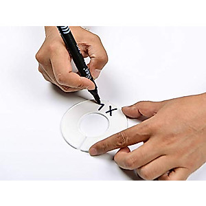 UUYYEO 10 Pcs Round White Clothing Rack Size Dividers Hangers Closet Dividers