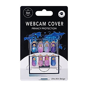Webcam Cover (8 Packs), Ultra-Thin Camera Privacy Covers Sticker Fit for Laptop Computer PC Desktop Tablet Smart Phone Lens, AllureEyes Web Cam Slider Camera Privacy Covers Protection