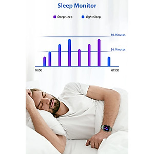 Smart Watch for Women Men Waterproof Fitness Tracker with Blood Pressure and Heart Rate Monitor for iOS Android Phones Digital Activity Tracker with 1.69'' Touch Screen for Running Swimming Green