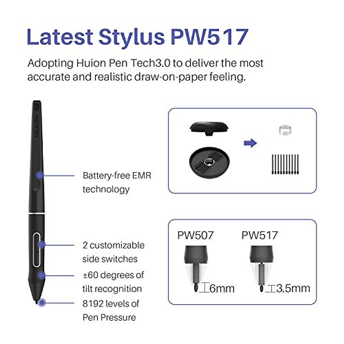 HUION KAMVAS 13 Drawing Tablet with Screen Full-Laminated Graphics Tablet with Battery-free Pen Tilt Support, Adjustable Stand, and 8 Shortcut Keys,13.3" Pen Display for Android, Mac, PC, Linux, Black