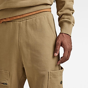 G-STAR RAW Mens Cargo Pocket Sweatpants Casual Pants, Berge, Large US