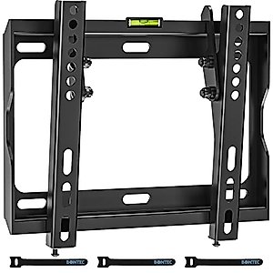 BONTEC Low Profile TV Wall Mount Bracket for Most 17-45 inch LED,OLED Flat Screen TVs, Ultra Slim Tilt Wall Mount up to 66LBS, Max VESA 200x200mm