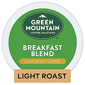 Green Mountain Coffee Keurig Single-Serve K-Cup Pods, Breakfast Blend Light Roast Coffee, 12 Count