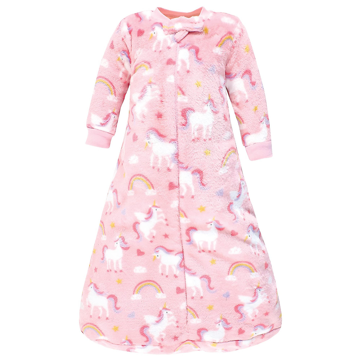 Hudson Baby Unisex Baby Plush Long-Sleeve Sleeping Bag, Sack, Blanket, Celestial Unicorn, 0-9 Months