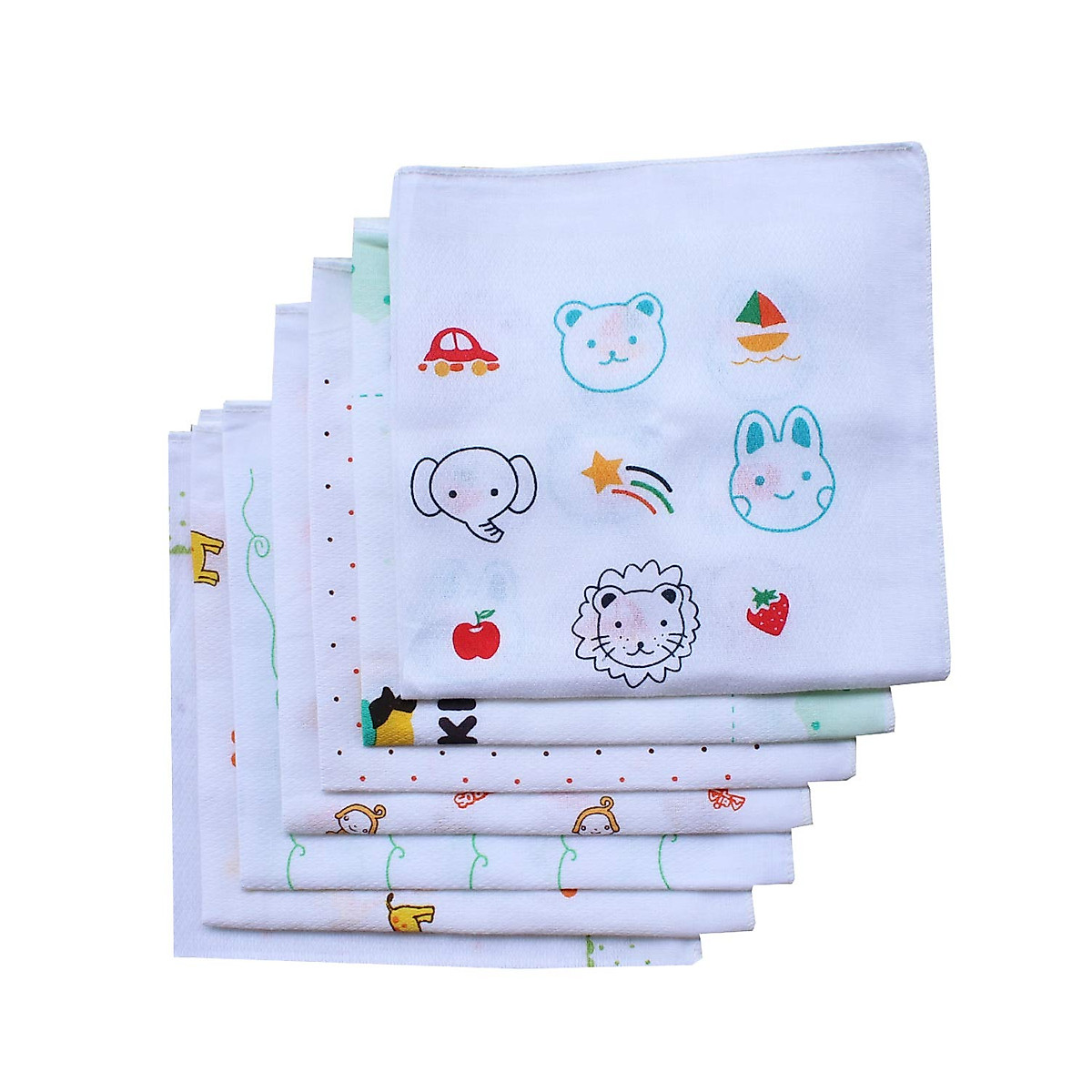 New Cute 100% Cotton Boys/Girls Hankerchiefs 35CM X 35CM Pack