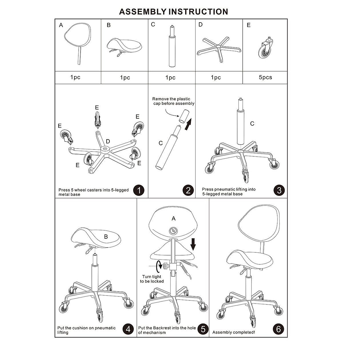 FRNIAMC Adjustable Saddle Stool Chairs With Back Support Ergonomic Rolling Seat For Medical Clinic Hospital Lab Pharmacy Studio Salon Workshop Office And Home