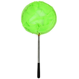 RESTCLOUD Bait Net and Fishing Landing Net with Telescoping Pole Handle Extends to 59 inches (Green)