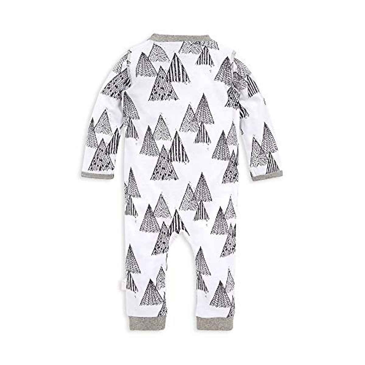 Burt's Bees Baby baby boys Romper Jumpsuit, 100% Organic Cotton One-piece Coverall and Toddler Footie, Penned Peaks Zip, 3 Months US
