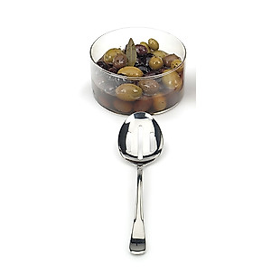 RSVP International Endurance Flatware Collection Stainless Steel, Dishwasher Safe, Slotted Serving Spoon