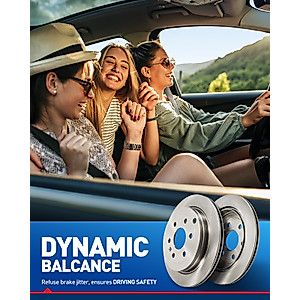 KAX 31348 Murano Brake Rotors Rear Drilled Slotted Brake Rotors for Murano 2009-2020 Pathfinder 2013-2020 QX60 2014-2020 Quest 2011-2017 Q50 2014 2015 (2pcs)