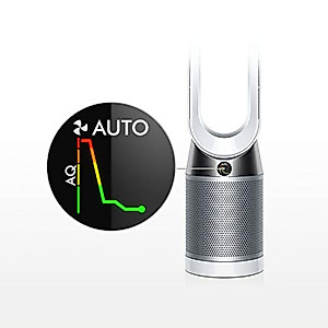 Dyson TP04 Pure Cool Purifying Connected Tower Fan, White (Refurbished)