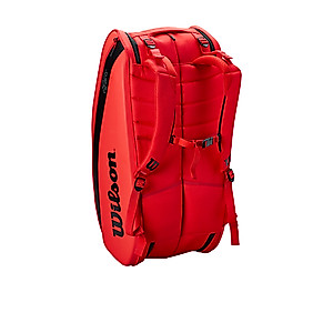 Wilson RF DNA Tennis Racket Bag - Red, Holds up to 12 Rackets