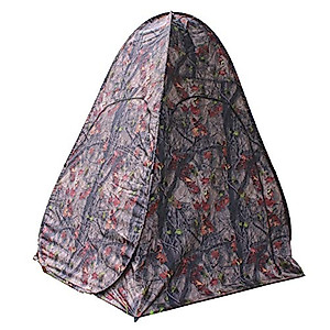 HME Spring Steel 100 Ground Blind- Two Person, Blacked Out Interior, 4 Window Opening