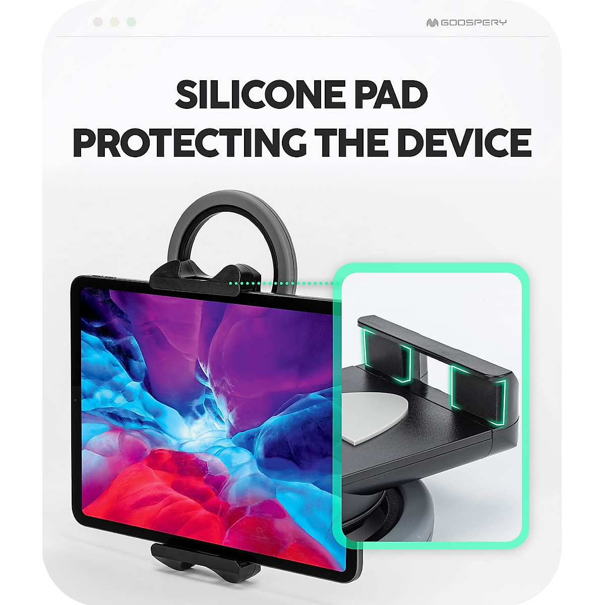 GOOSPERY Compatible with iPad ChromeBook Kindle Tablet Hand Grip Holder Accessory for e-Reading, Drawing, Video Viewing Compatible with iPad Pro 12.9 11 10.5 Air 2 2022