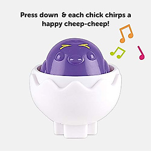 TOMY Toomies Hide & Squeak Easter Eggs Toddler Toys - Matching & Sorting Learning Toys - Sensory Toys for Boys and Girls 18 Months and Up