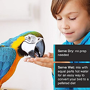 Tropimix Bird Food, Large Parrot Food with Seeds, Fruit, Nuts, Vegetables, Grains, and Legumes, Enrichment Food, 20 lb Bag