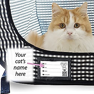 Necoichi Portable Stress Free Cage Carrier and Litter Box, Indoor & Outdoor, Travel (Black, Cage/Kennel+Litter Box)