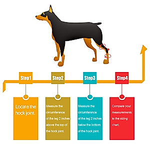 Dog Leg Brace One Pair Heals Hock Joint Wrap Sleeve for Front Legs(L, Grey)