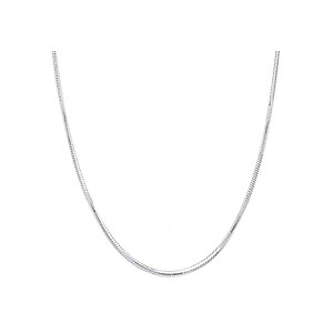 Sterling Silver 2MM, 2.5MM, 3MM, 4MM, 5MM Solid Round Snake Chain Necklace- Flexible Snake Chain Necklace, Round 925 Sterling Silver Necklace,Made In Italy, Jewelry Accesorries Gadgets