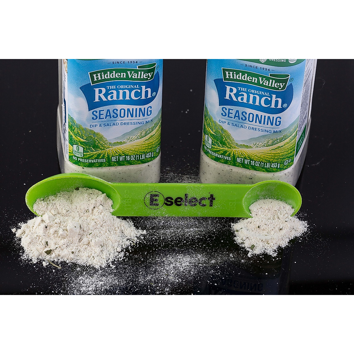 Hidden Valley Ranch Seasoning Mix - Original Ranch Dressing Dry Mix Powder for Salad Dressing and Dips Includes (2) 16oz Containers and (1) Measuring Spoon