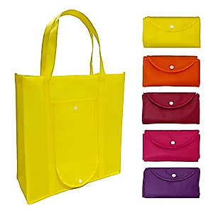 Reusable Grocery Bags Heavy Duty – Shopping Bags for Groceries – Durable and Foldable Tote Bag – Modern Cute Colors – Cloth Bags with Handles Ideal for Shopping, Everyday Use X-Large