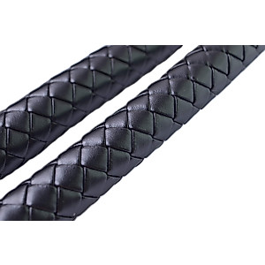 Wento 28 inch Braided Handles Dia.15mm PU Leather Handles For Women Replacement Handbag Tote Replacement Handbag Handles