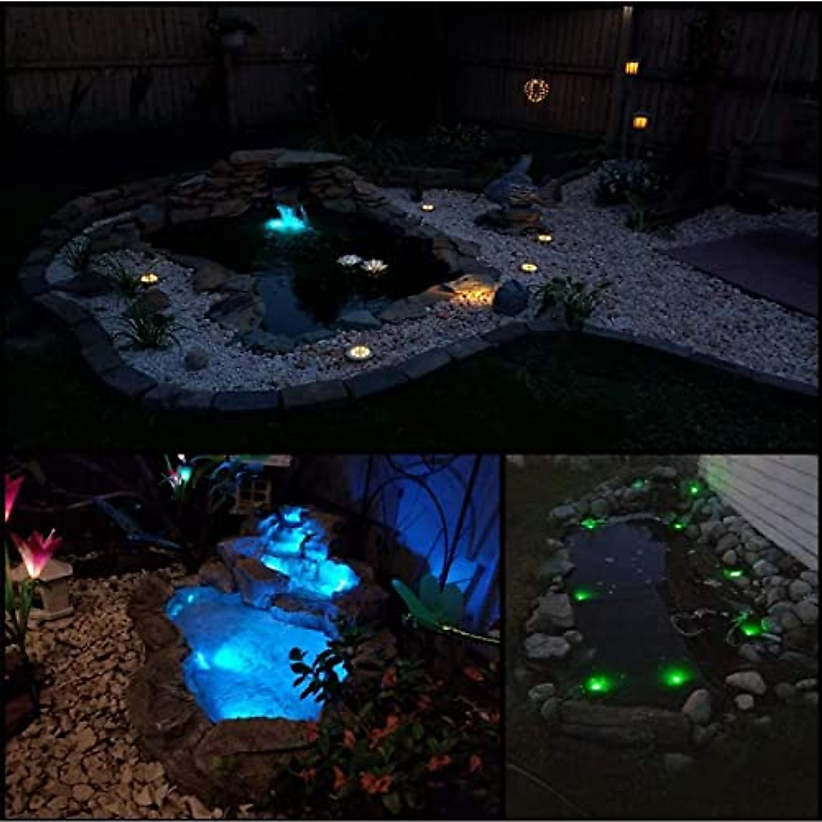 TTKTK Mini Submersible LED Pool Lights with Remote, 16 Colors Changing Underwater Lights Battery Operated, IP68 Waterproof Hot Tub Lights for Fountain Pool Christmas Party-10 Pack