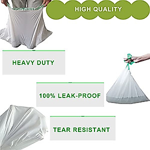 Mavere Jumbo Cat Litter Box Liners - 30 Count Extra Large Drawstring Bags, 4 Mils Thickness Pan Liner for Pet Cats and Kitties - 41" x 18" Oversized