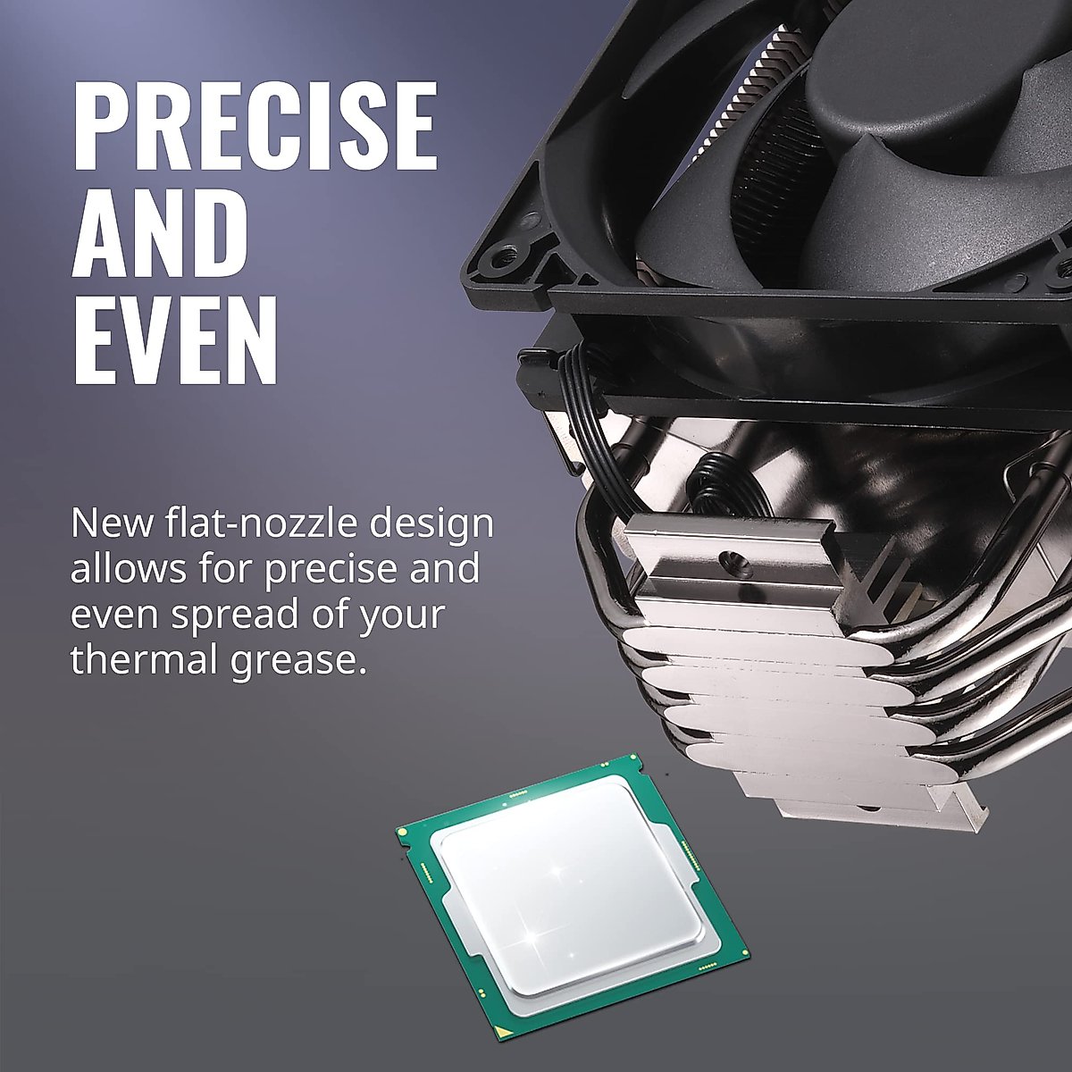 Cooler Master New Edition MasterGel Regular High Performance Thermal Paste w/ Exclusive Flat-Nozzle Syringe Design for CPU and GPU