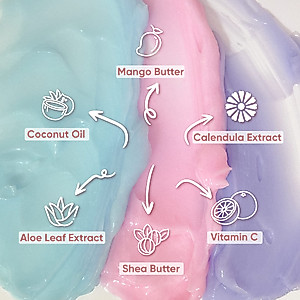 Olivia Beauty Butt Acne Cream | Body Butter Unicorn | Brightens Skin, Evens Tone | Natural Ingredients: Mango Butter, Cocoa, Coconut Oil | Hydrates & Smooths | Paraben-Free | 8 oz
