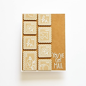 Ellen Hutson, Essentials by Ellen, First Class Stamp & Die Set Combo, Papercrafts, Stamping, Card Making, Scrapbooking, DIY, Mail, Faux Postage