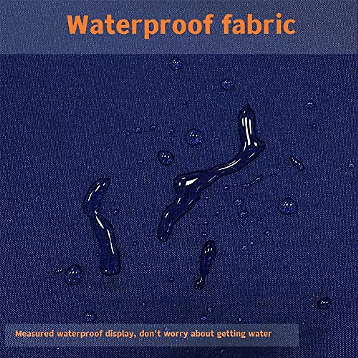 Outdoor Seat/Back Chair Cushion Tufted Pillow with Ties, 42 x 21”Tufted High Back Patio Chair Cushions All Weather Soft Thicken Rocking Chair Cushion for Indoor Outdoor Furniture (Navy Blue)