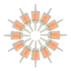 CocoMocart Gas Inline Fuel Filters with magnet for Kawasaki Kohler Briggs & Stratton John Deere 1/4 Inch x 5/16 Inch (Pack of 10)