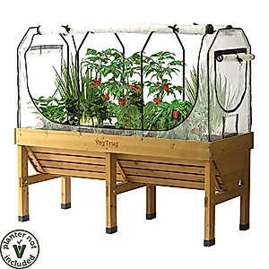 VegTrug Medium Greenhouse Frame & Multi Cover Set, White