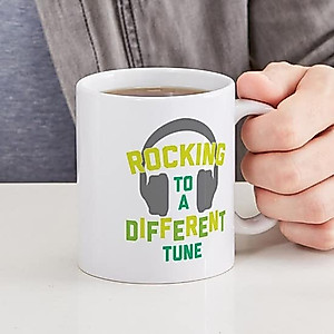 CafePress Rocking To A Different Tune Mugs Ceramic Coffee Mug, Tea Cup 11 oz