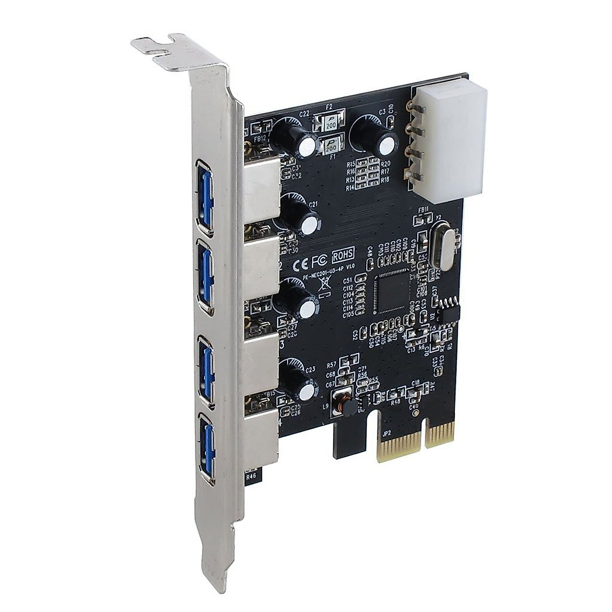 SEDNA - PCI Express USB 3.0 4 Port Adapter (4E) - NEC/Renesas 720201 chip Set