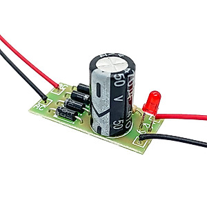 3Pcs AC-DC Converter 6V 12V 24V to 12V 6V Full Bridge Rectifier Filter Power Supply Module for Model Train Railroad LED, 1N4007 AC to DC Converter Rectifier (Input AC 6V-32V (capacitance 50V470UF))