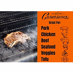 Camerons Smoking Wood Chunks Bulk Box (Apple) ~ 40 Pound Box Value Pack- Kiln Dried BBQ Large Cut Chips - 100% All Natural Barbecue Smoker Chunks for Smoking Meat…