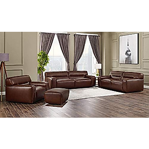 Sunset Trading Milan Love Seat, Deep, Brown