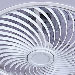 MhdunueSK Ceiling Fan with Light,64W Ceiling Fans with 3 Adjustable Gear Wind Speed and3 Kinds of Light Adjustable,Ceiling Fan for Bedroom Dining Room Living Room Irradiation Area 15-20㎡