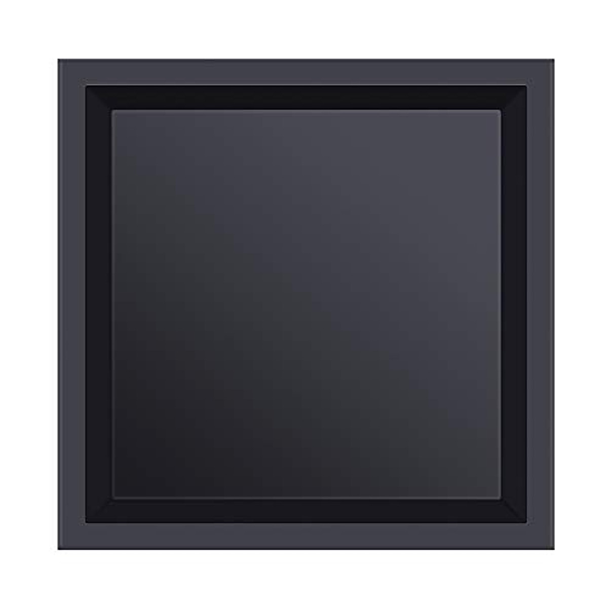 DecoMust 12“ X 12” Stainless Steel Shower Niche Modern and Elegant Design, Easy to Install, Perfect for Shampoo and Soap Storage (Matte Black)