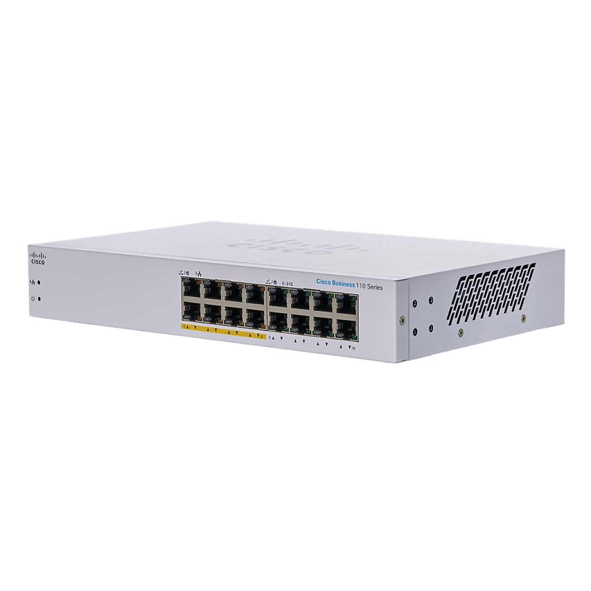 Cisco Business CBS110-16PP-D Unmanaged Switch | 16 Port GE | Partial PoE | Limited Lifetime Protection (CBS110-16PP-D)